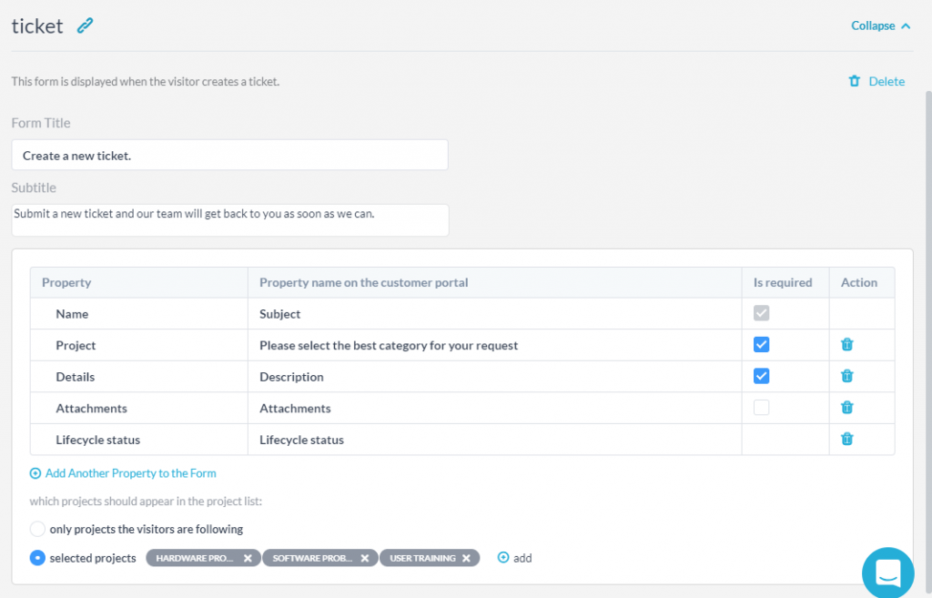 Putting a ticket form on your company website | How to useOneDesk